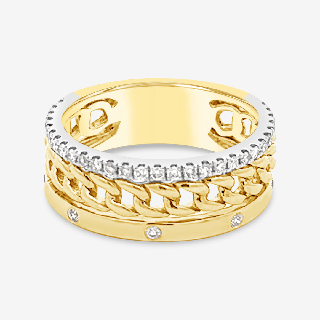 triple stack stone ring